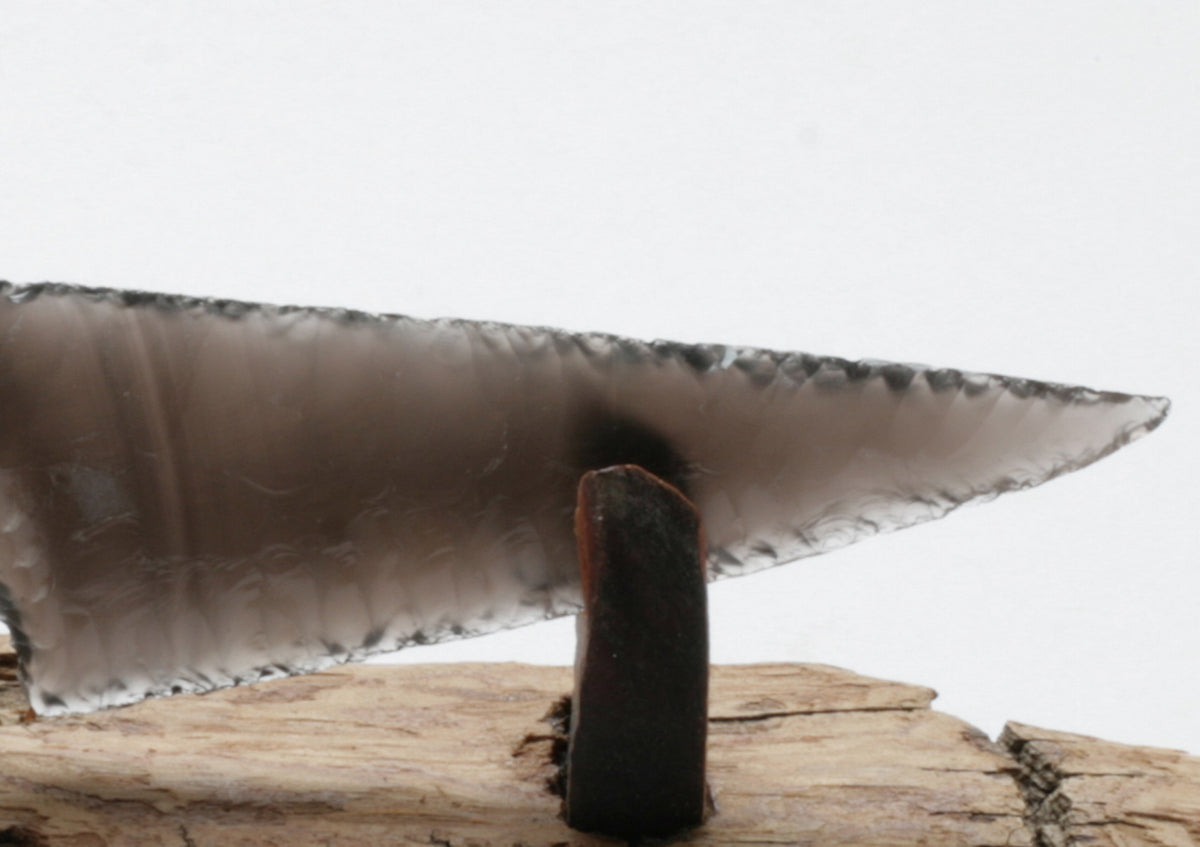 Translucent Obsidian Knife with Roe Deer Antler Handle – JJ Stone Craft