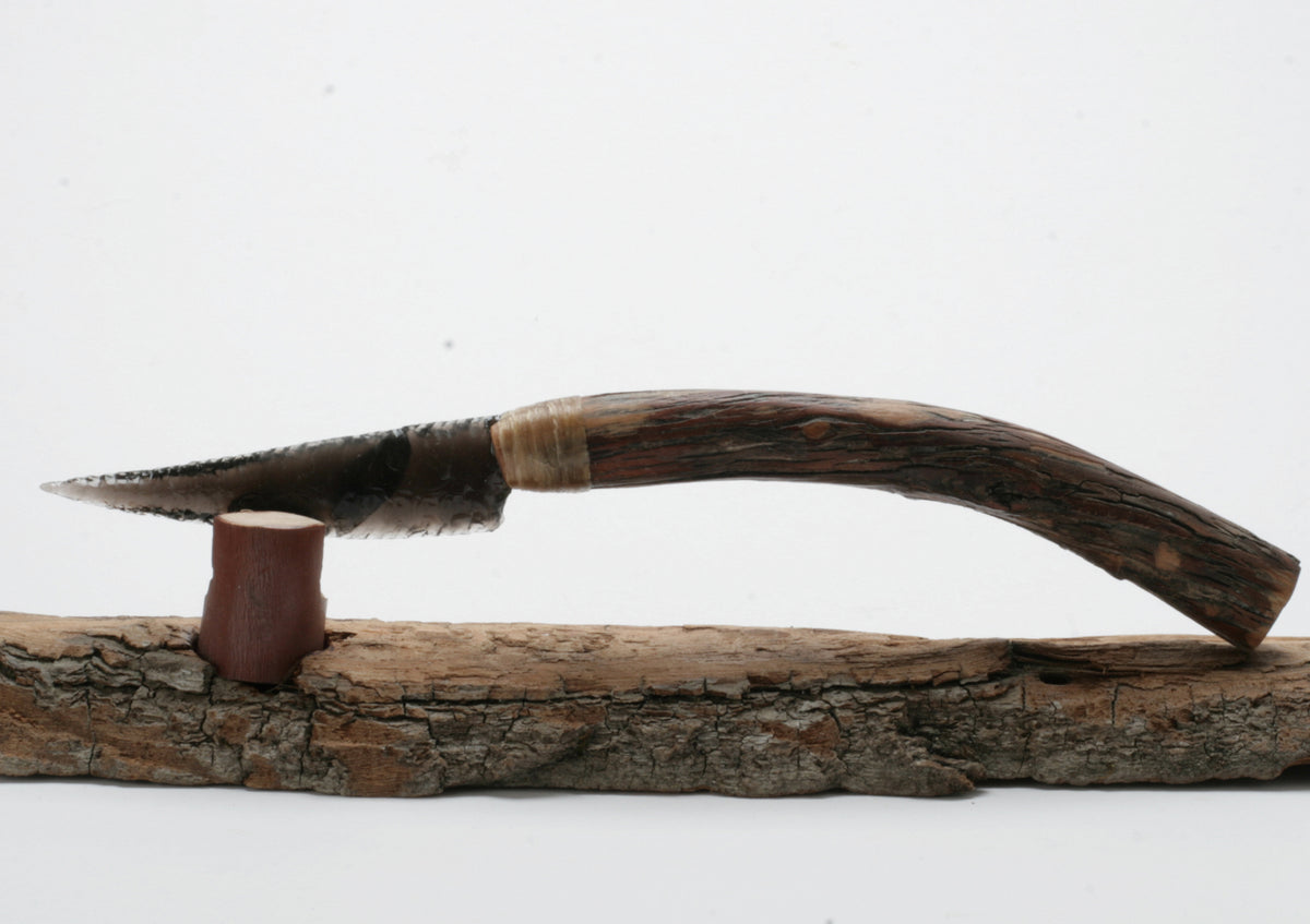 Smokey Obsidian Knife with Arbutus Handle – JJ Stone Craft